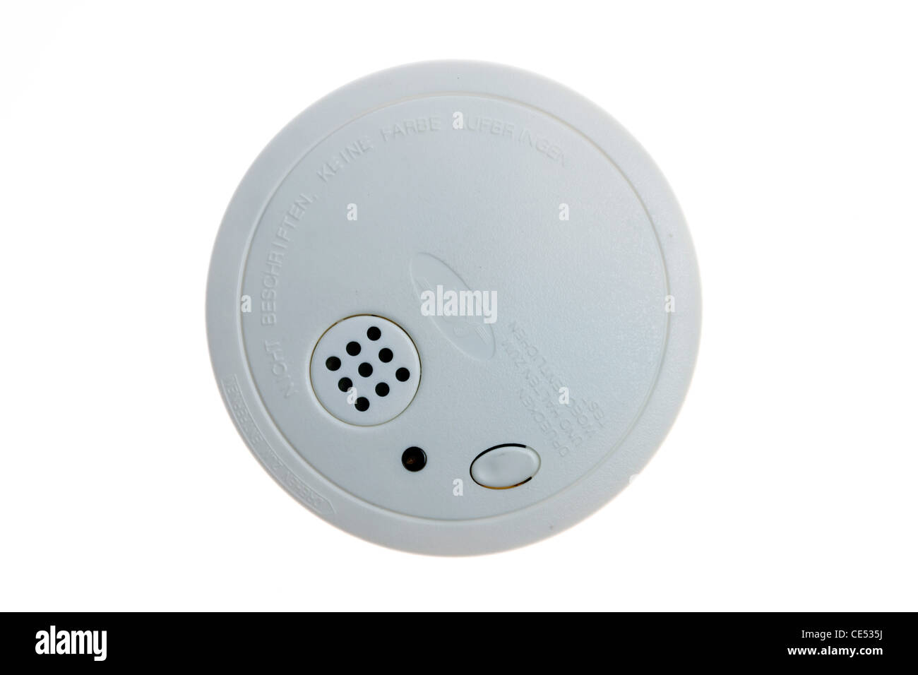 Electronic smoke detector. Indoor use for rooms, to detect smoke from a ...