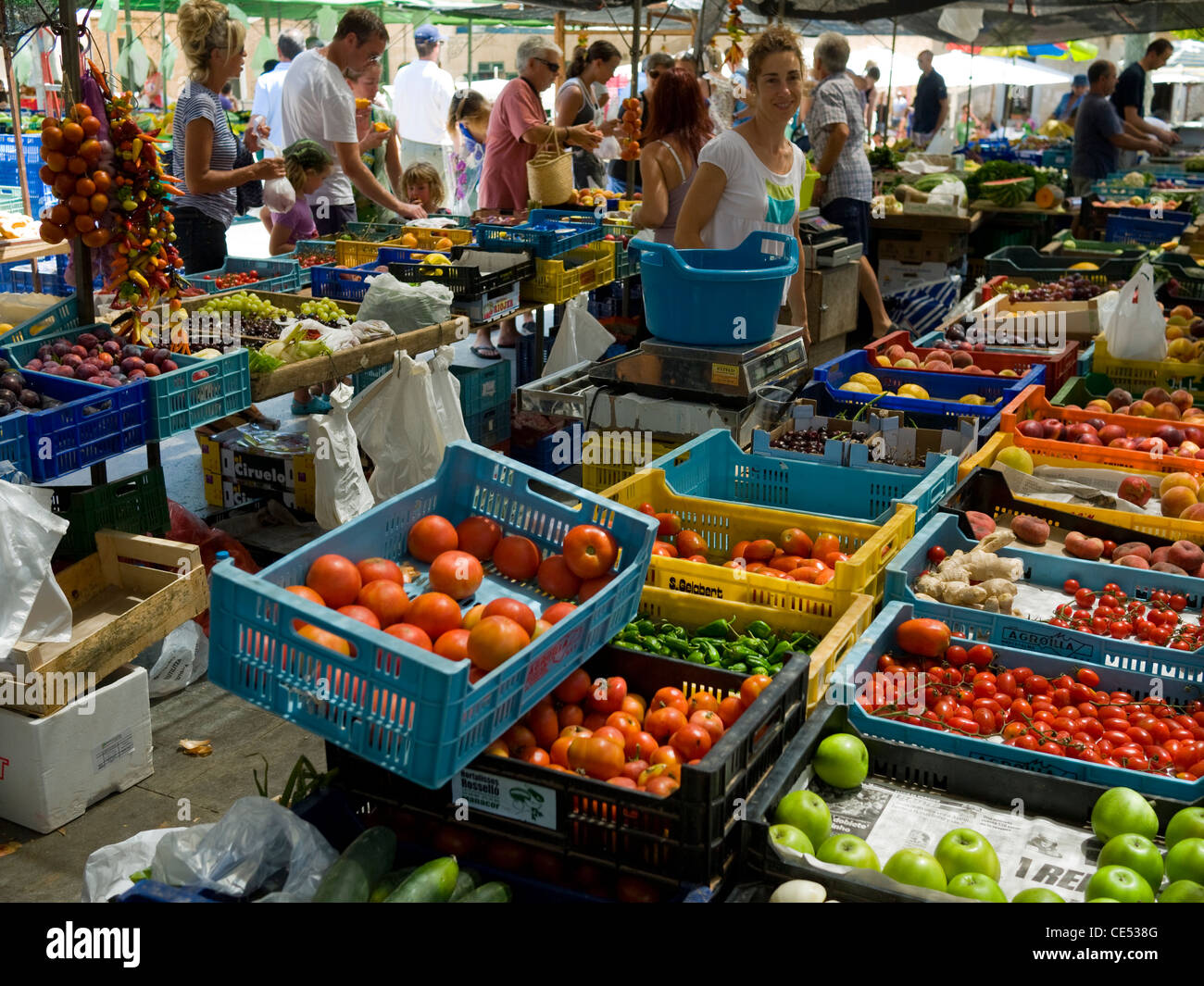 Pollenca Majorca market Stock Photo - Alamy