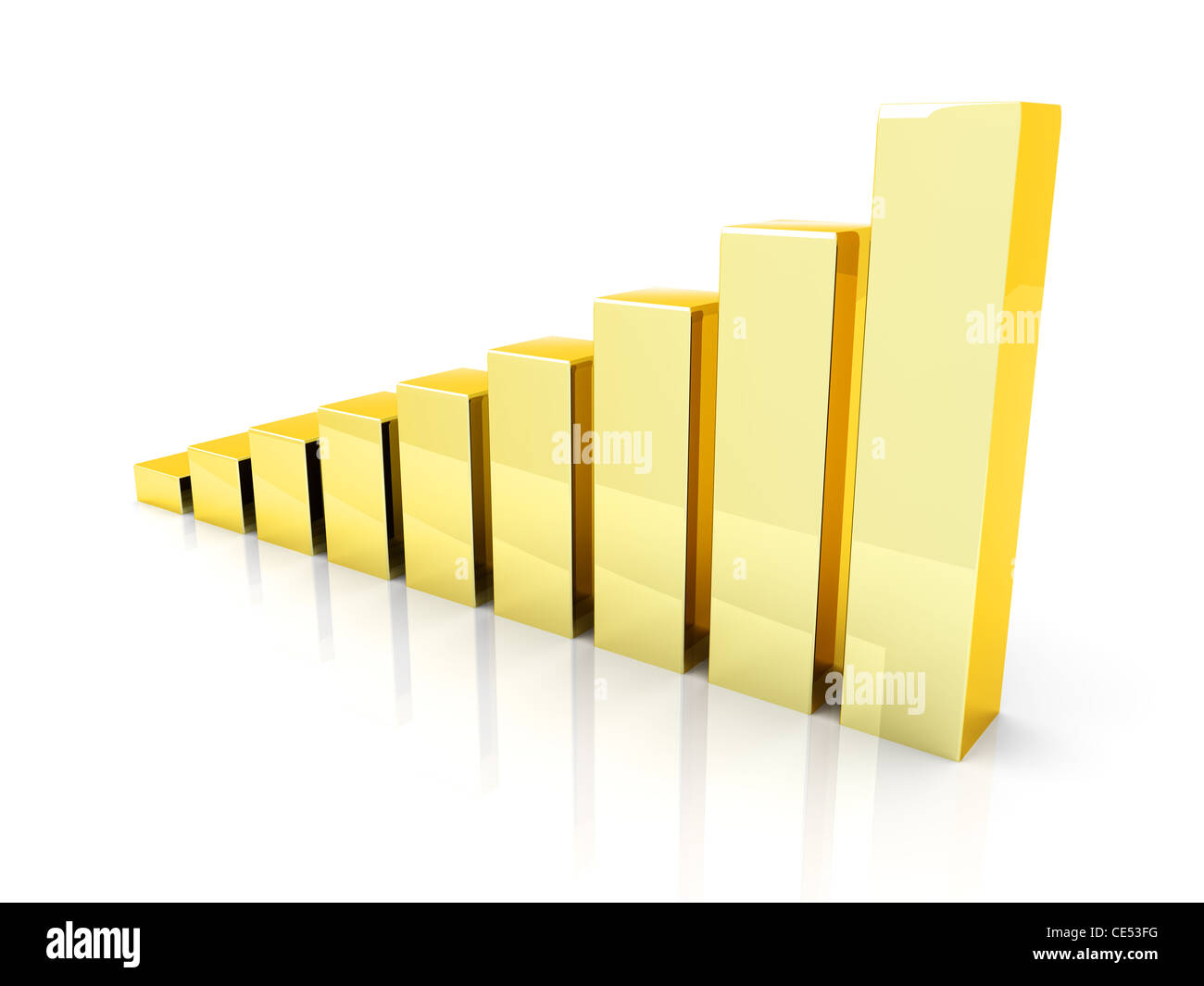 Growing Gold Value Stock Photo - Alamy