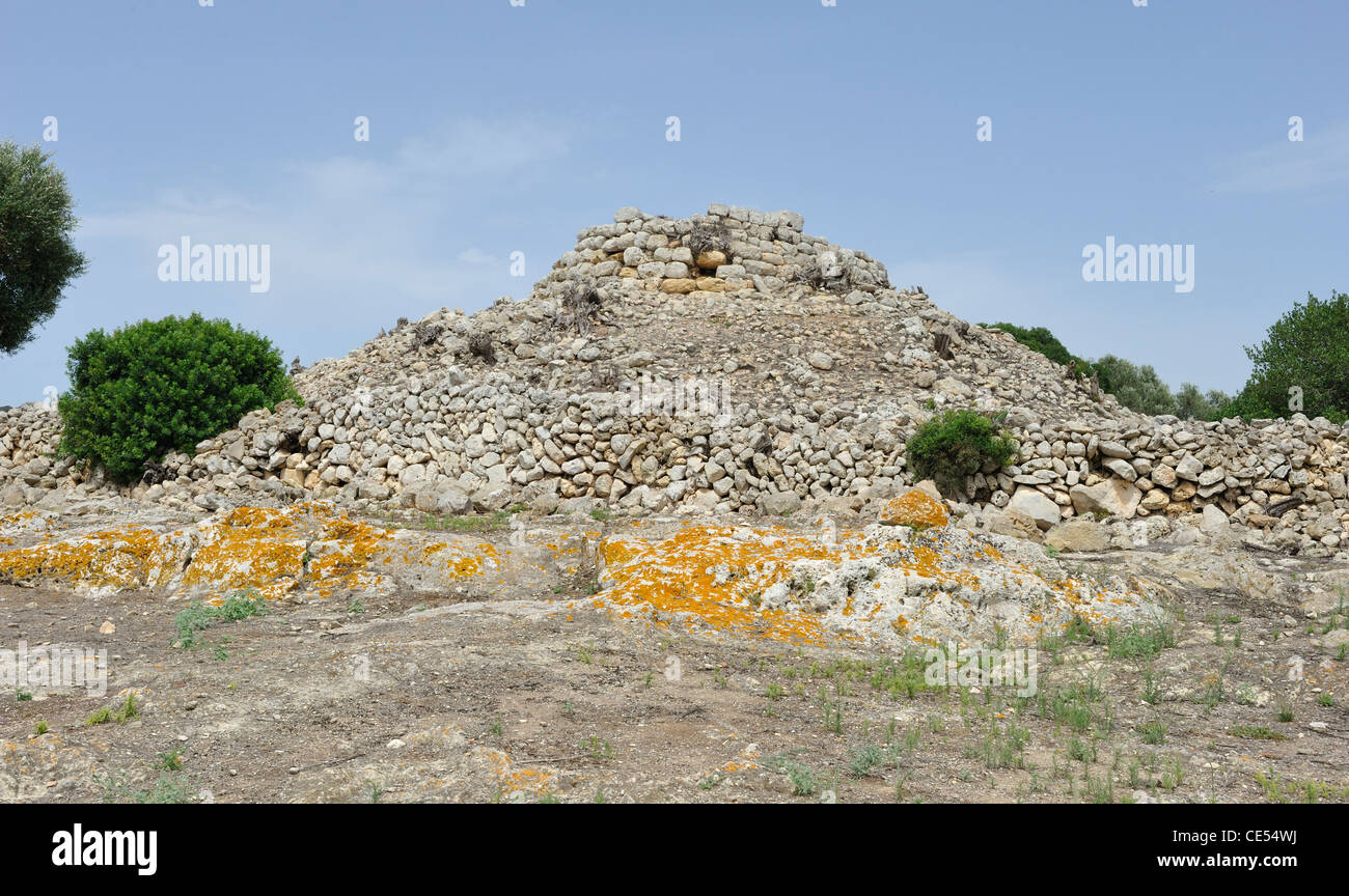 Talaiot, or round stone tower, remains Torralba d'en Salord Talayotic ...