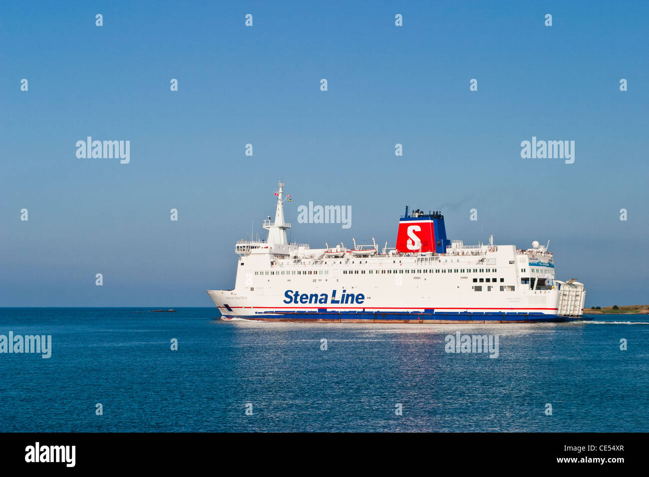 Stena Line ferry to Denmark, sailing from Varberg Sweden Stock Photo ...