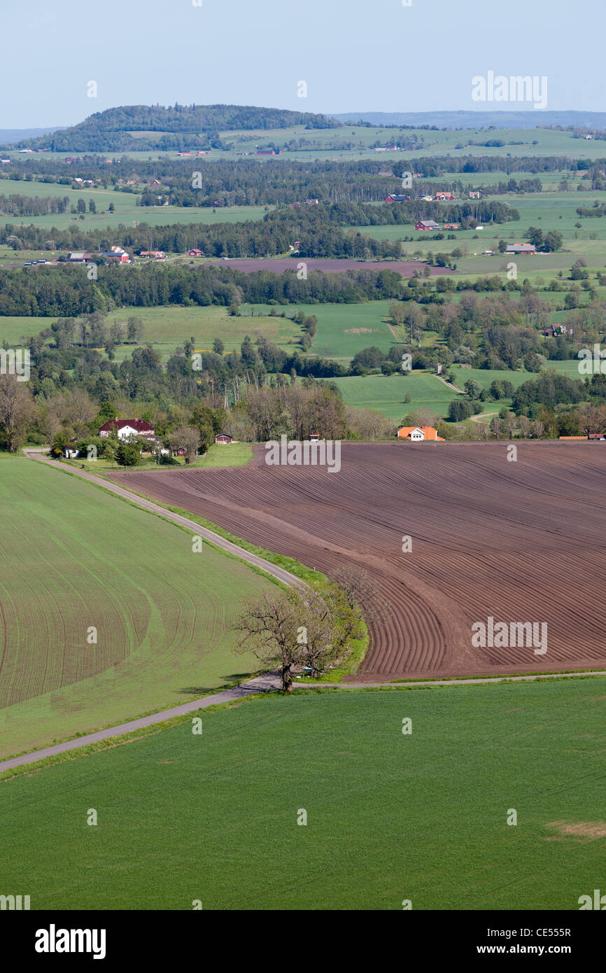 View of countryside views in Sweden Stock Photo - Alamy