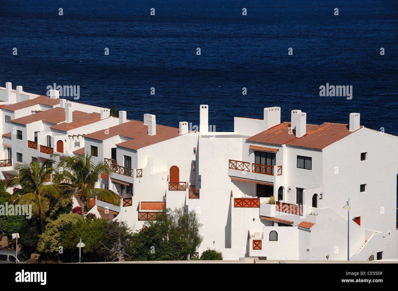 Very nice hotel by the sea Stock Photo - Alamy