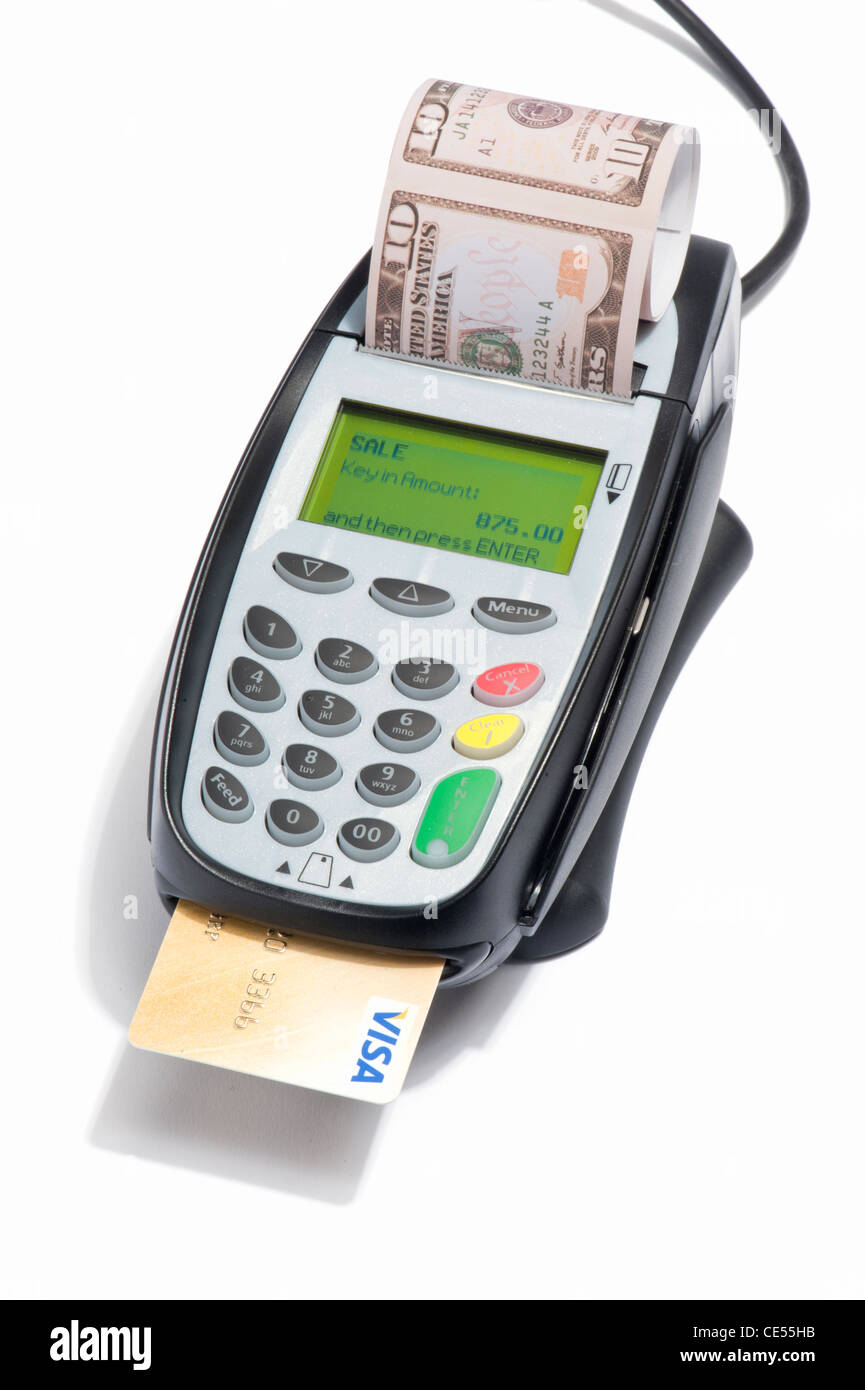 American credit card receipt Cut Out Stock Images & Pictures - Alamy