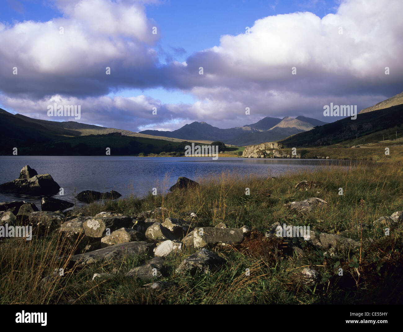 Capel Curig Conwy North Wales September Spectacular view to Yr Wyddfa ...