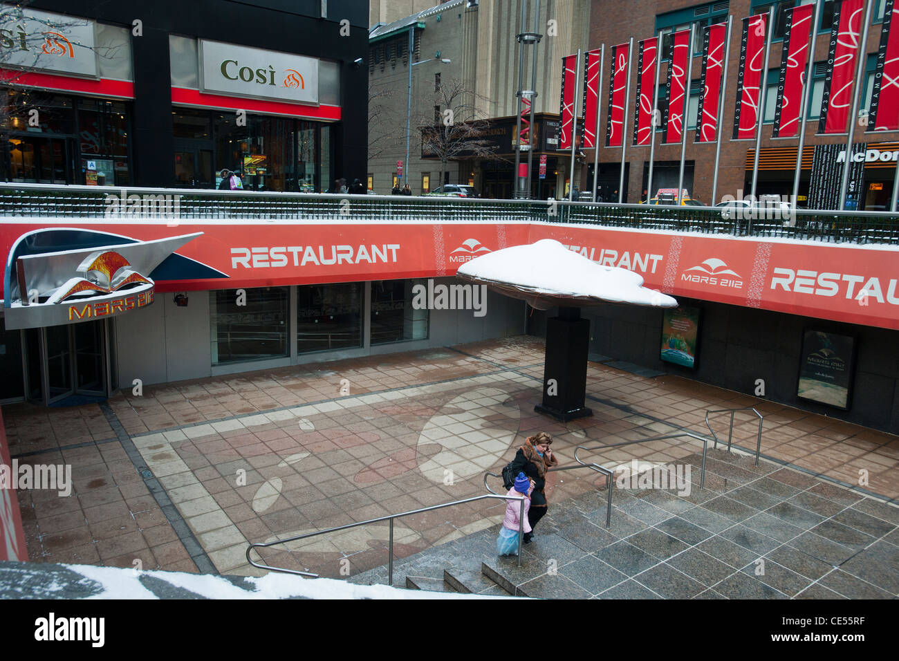 The closed Mars 2112 theme restaurant on Broadway in New York Stock ...