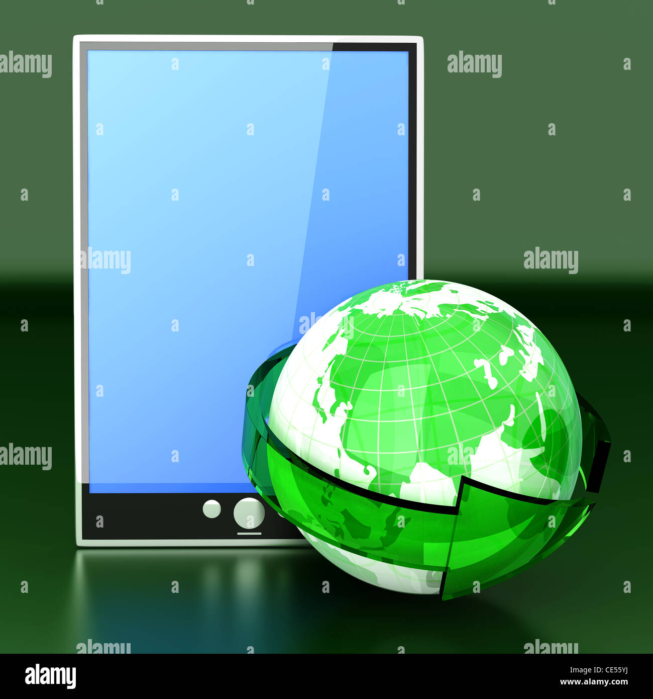 A connected Tablet PC Stock Photo - Alamy