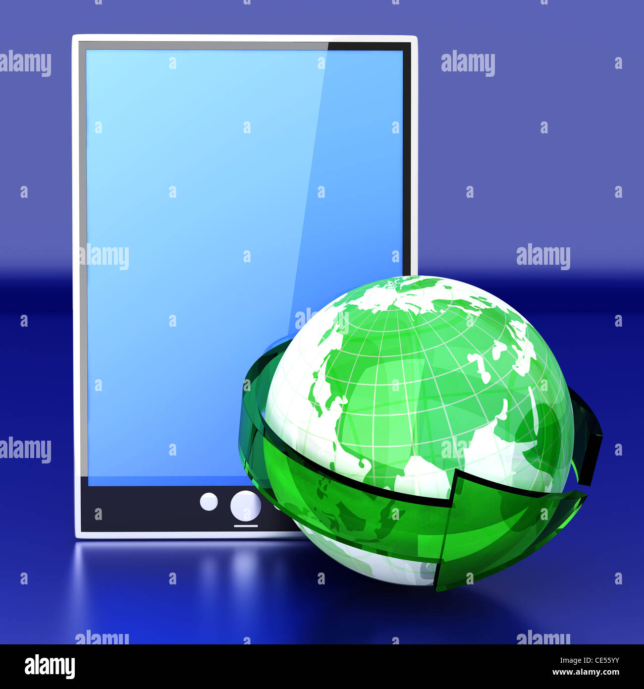 Connected tablet pc 3d hi-res stock photography and images - Alamy