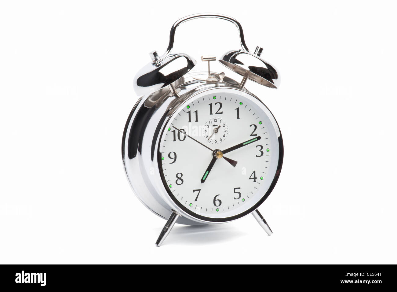 Silver ringing alarm clock hi-res stock photography and images - Alamy