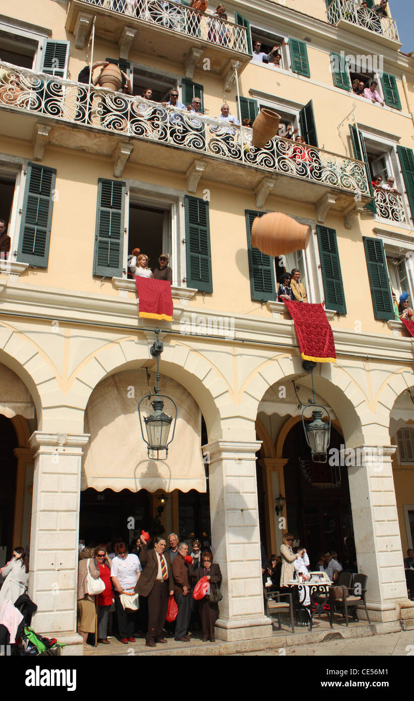 Pot throwing corfu hi-res stock photography and images - Alamy