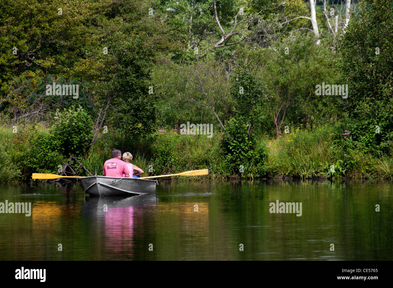 Rowboat With Oar In Pond High Resolution Stock Photography and Images ...