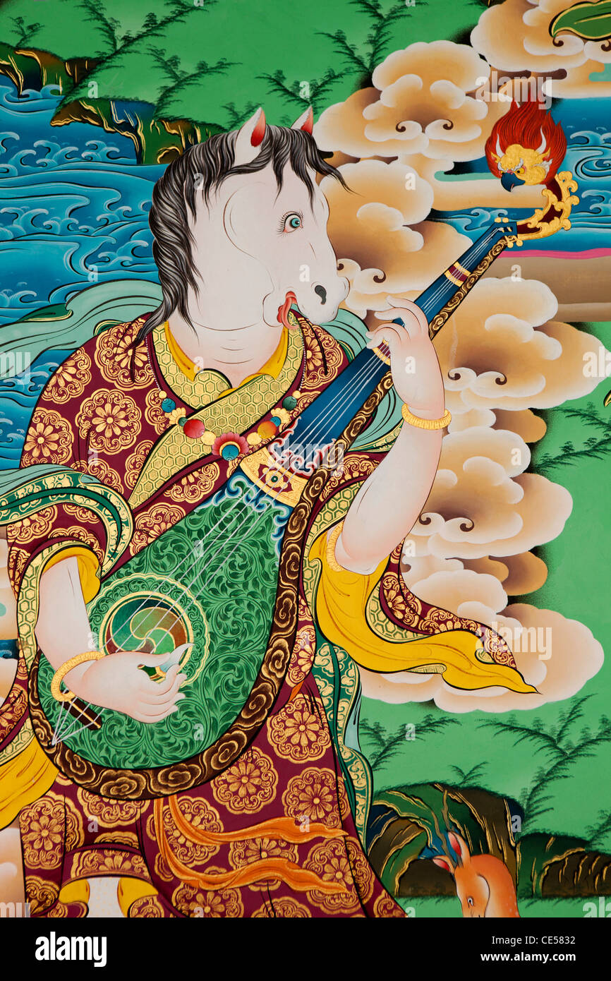 India, Arunachal Pradesh, Tawang, Khinmey Nyingma Monastery, Hayagriva ...