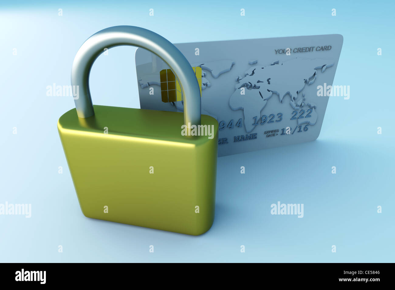 Secure Credit Card Stock Photo - Alamy
