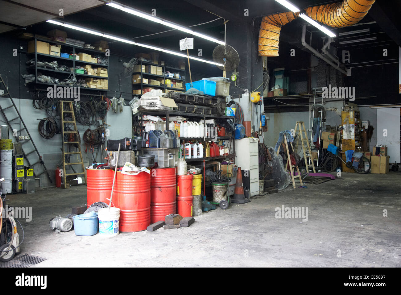 interior first floor garage workshop kennedy town hong kong hksar china ...