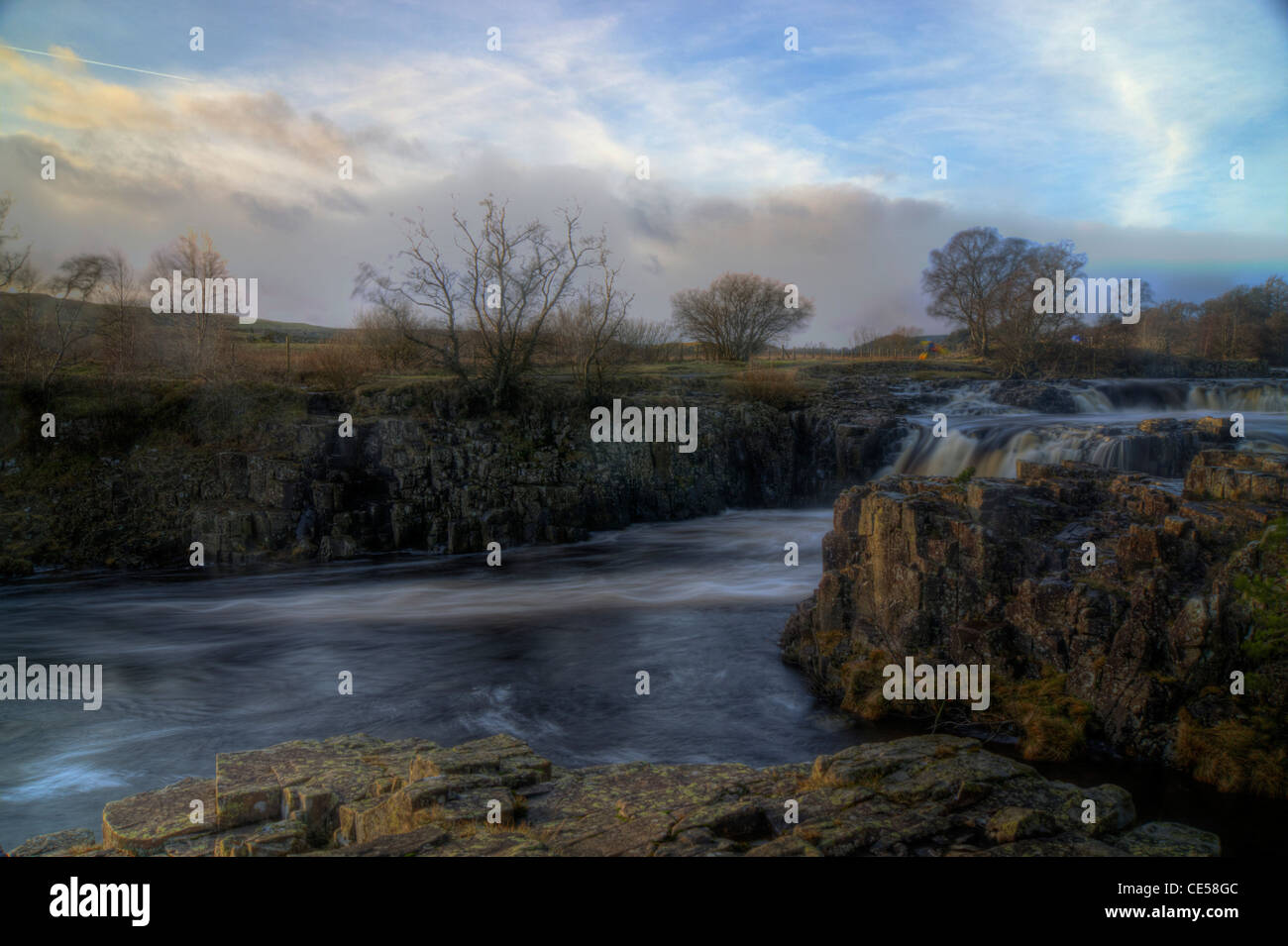 High Force waterfalls Stock Photo - Alamy