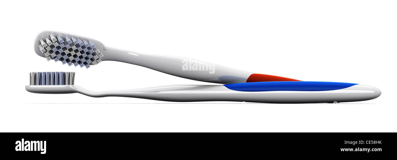 3d blue toothbrushes hi-res stock photography and images - Alamy