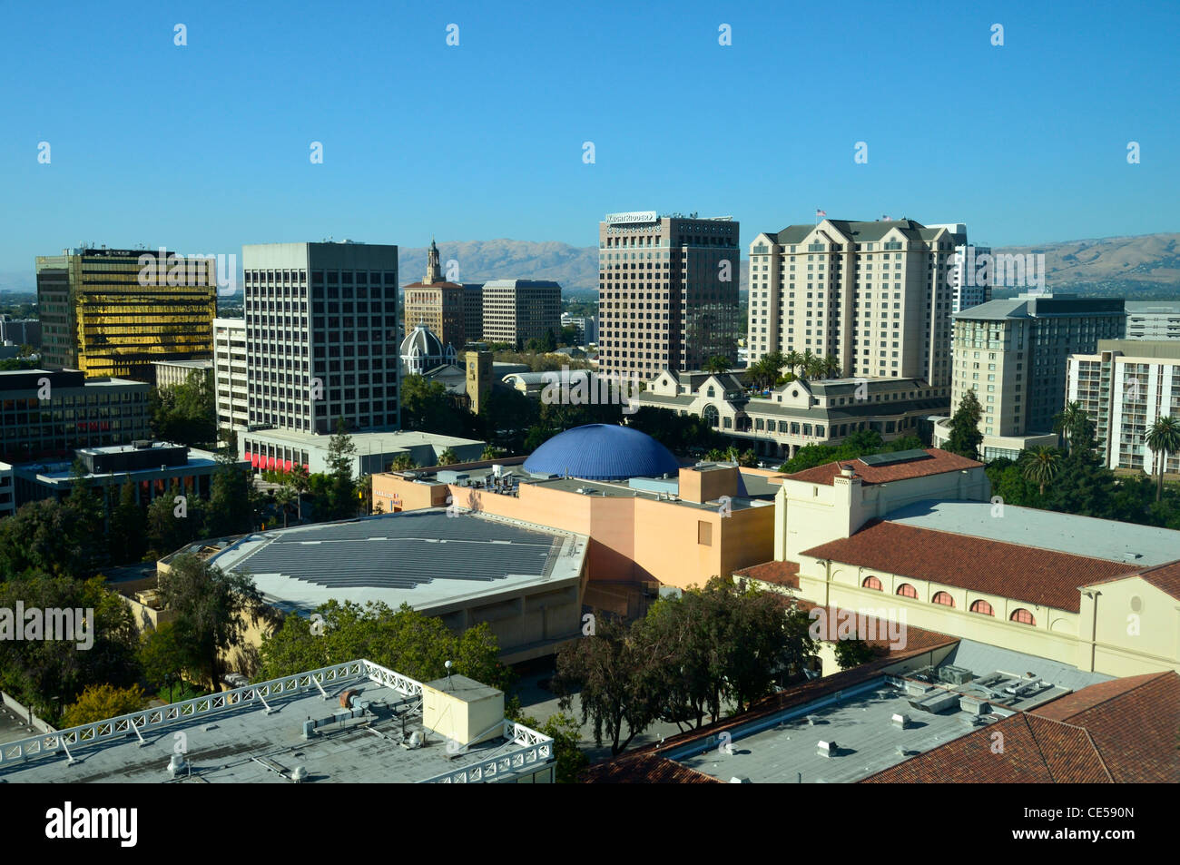 Downtown san jose skyline hi-res stock photography and images - Alamy