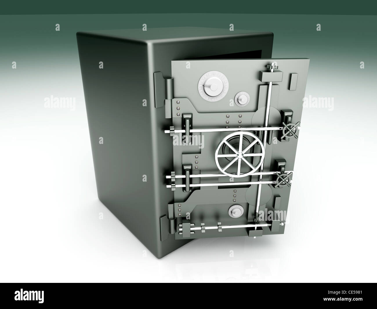 An open bank safe Stock Photo - Alamy