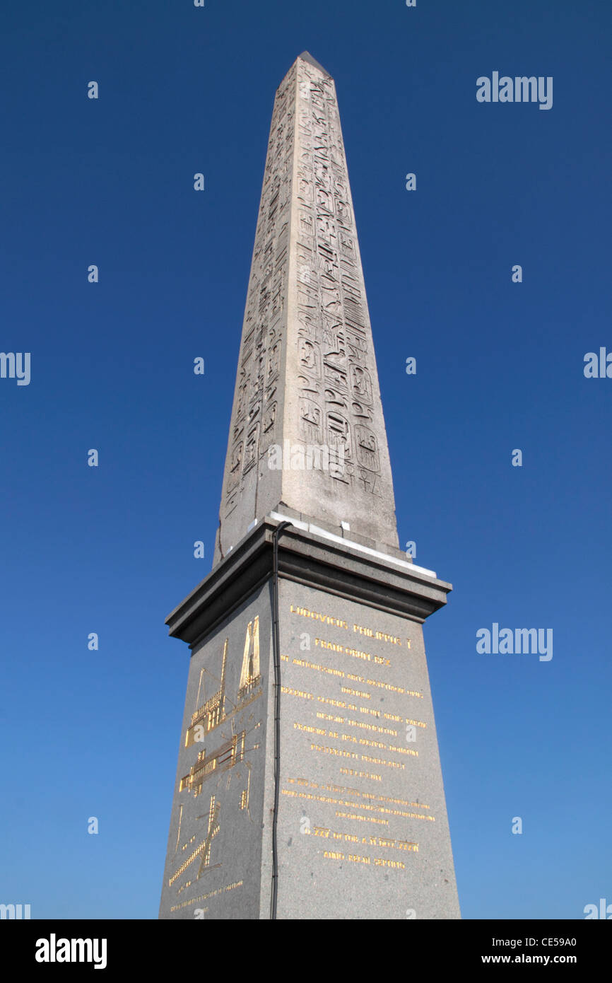 Obelisk, Concorde, Paris, France Stock Photo - Alamy