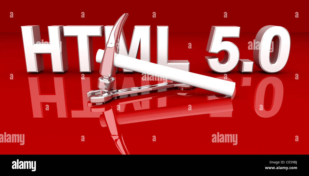 HTML 5.0 tools Stock Photo - Alamy