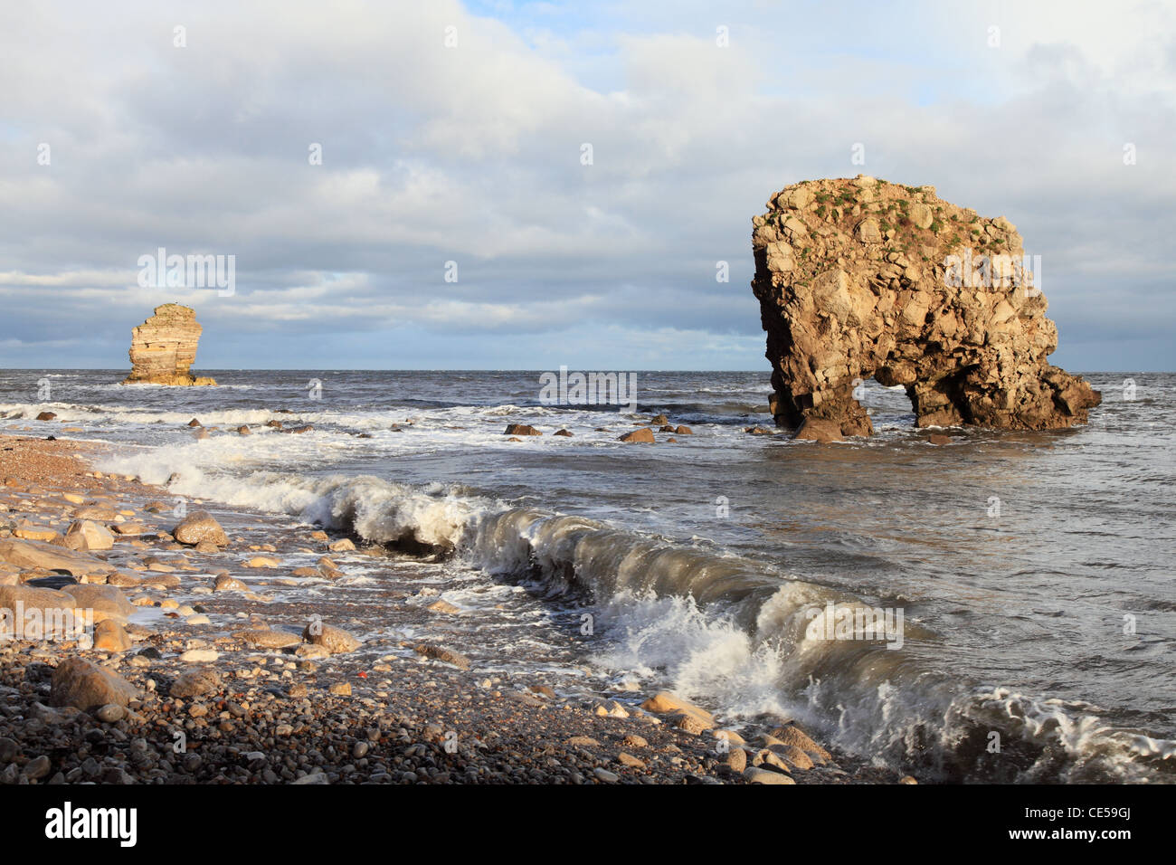 Whitburn marsden rock hi-res stock photography and images - Alamy