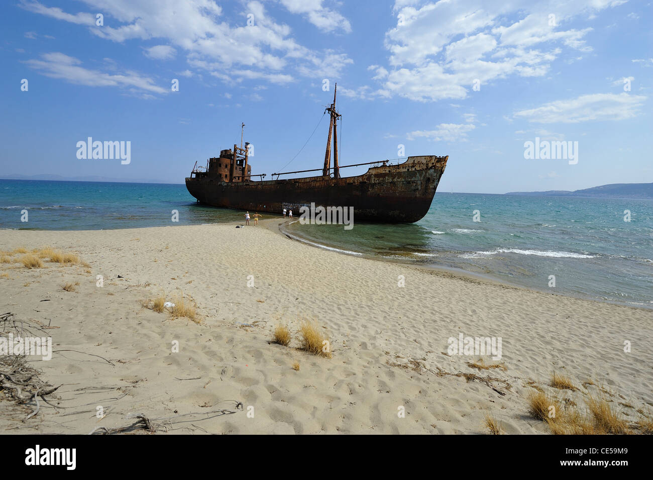 A shipwreck off the coast of Lakonia, north of Gythio; Lakonia ...