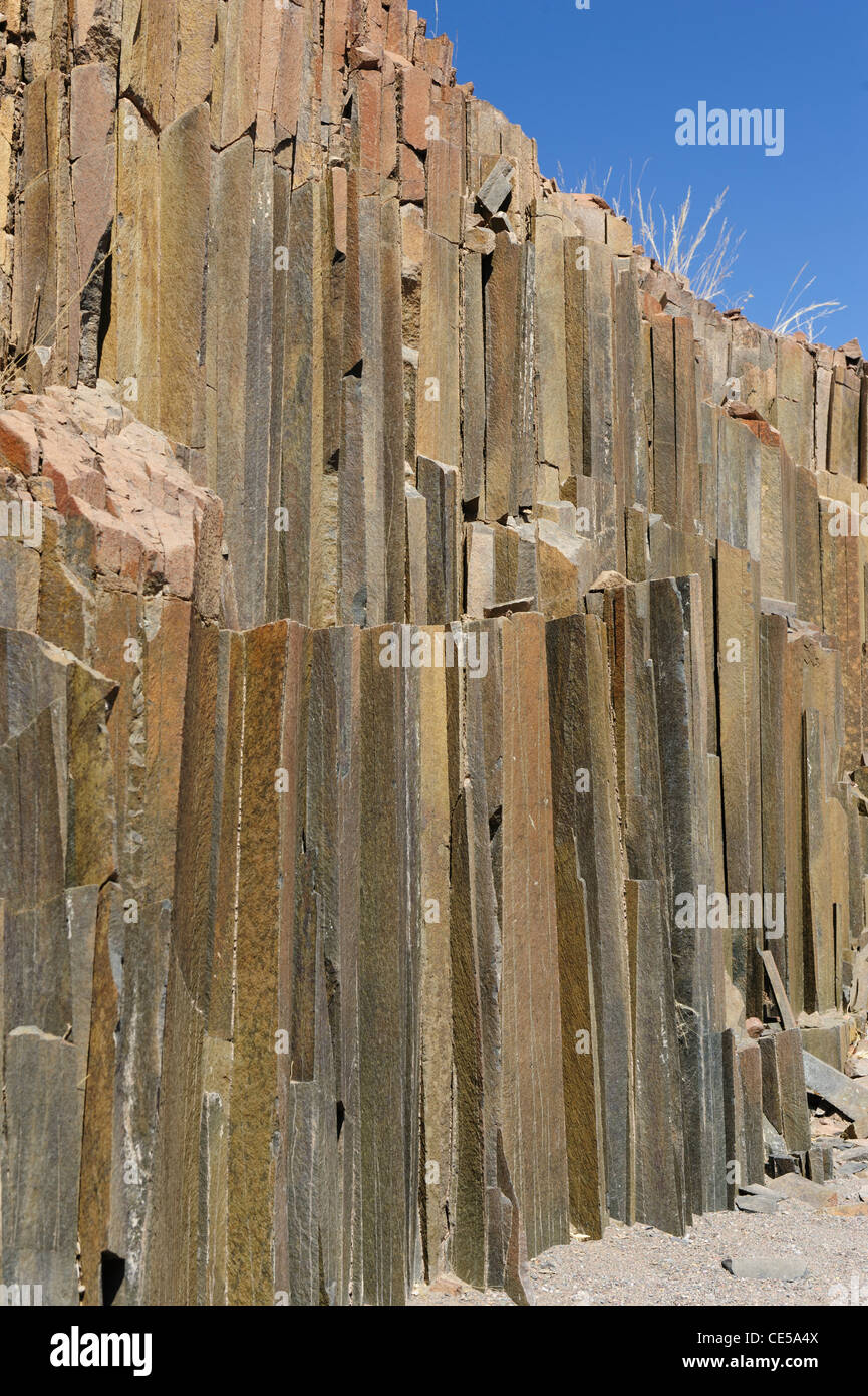 Organ pipes (basalt columns) near Twyfelfontein, Namibia, Africa Stock ...