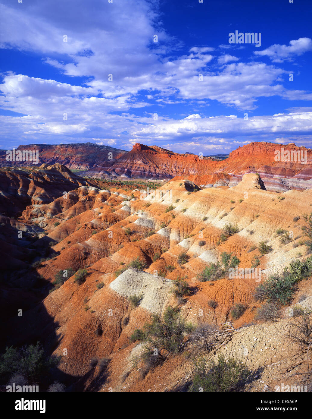 Clay dunes on road into Paria Movie Set (townsite) along HWY 89 in ...