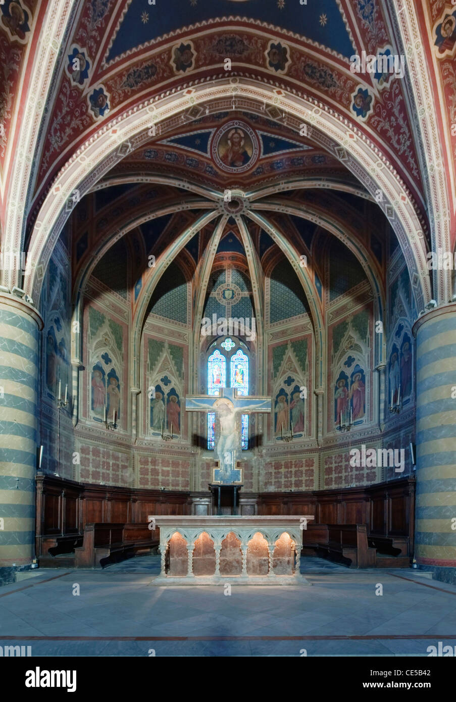 Italy, Umbria, Spello, The Church of St. Andrew (Sant'Andrea) - 14th ...