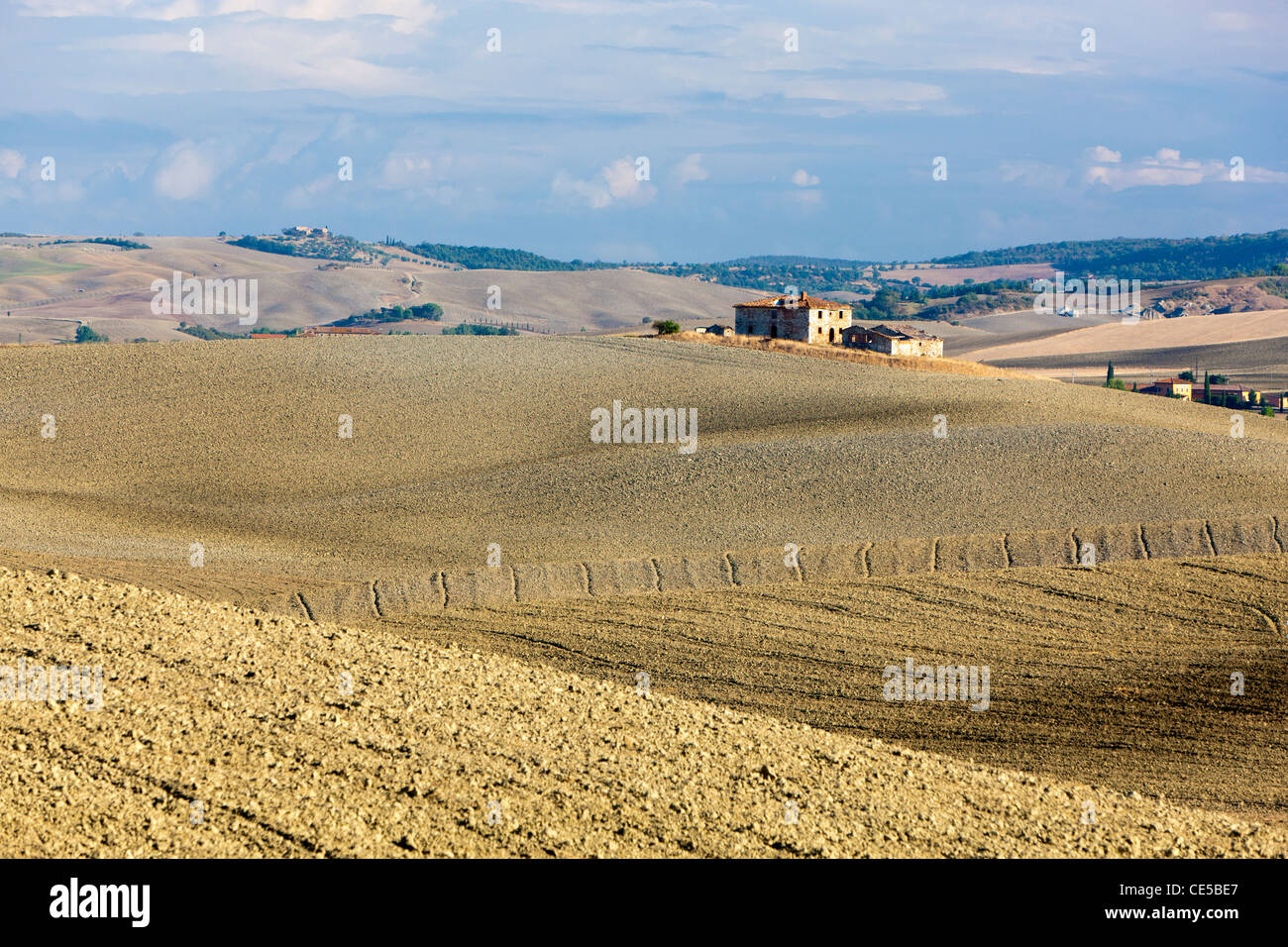 Rolling landscape near Contignano, Province of Siena, Tuscany, Italy ...
