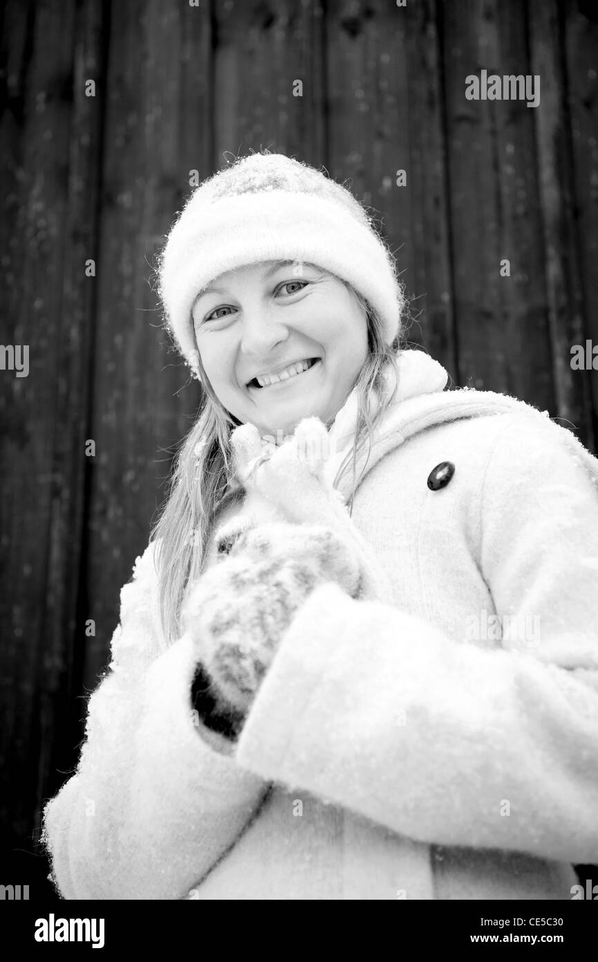 Portrait smiling young active Black and White Stock Photos & Images - Alamy