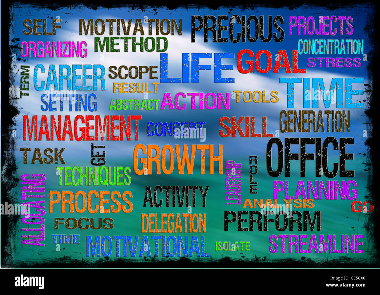 Time Management Concept as a Abstract Background Stock Photo - Alamy