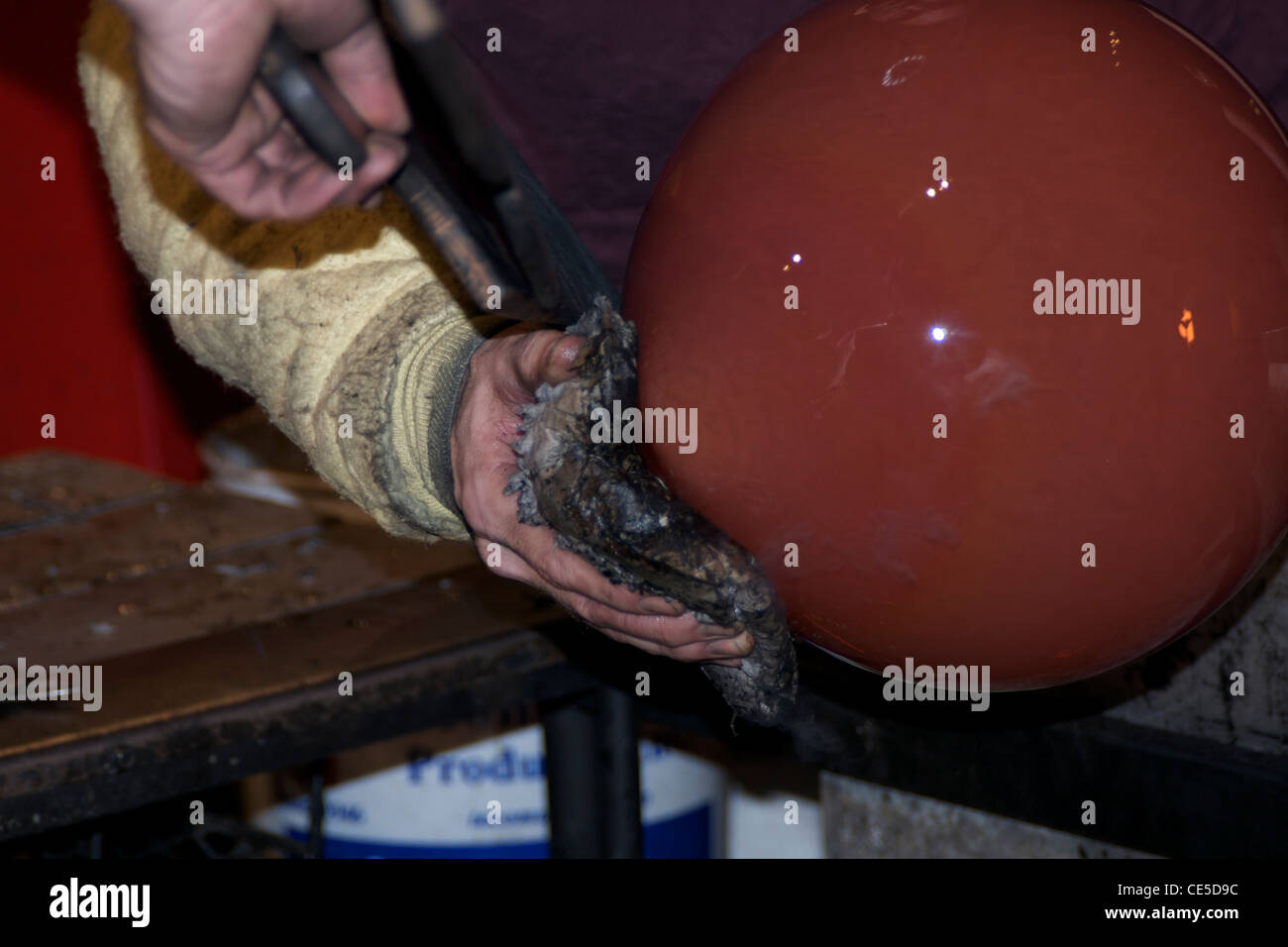 Art glass making process Stock Photo - Alamy