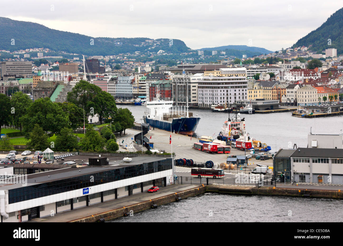 The Port of Bergen in Norway Stock Photo - Alamy