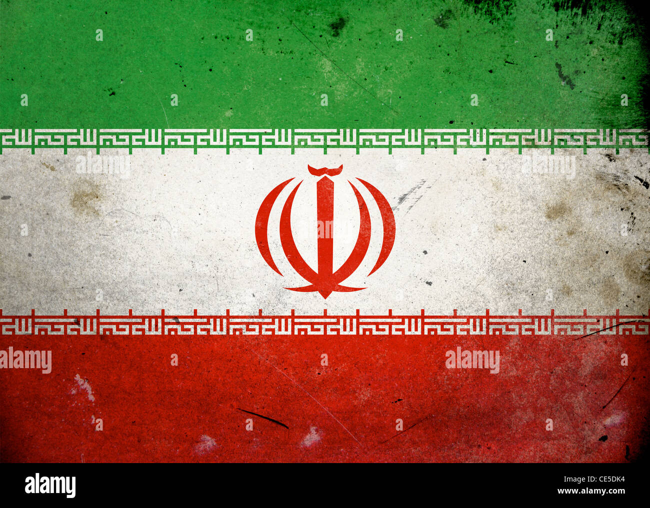 The flag of Iran on old and vintage grunge texture Stock Photo - Alamy
