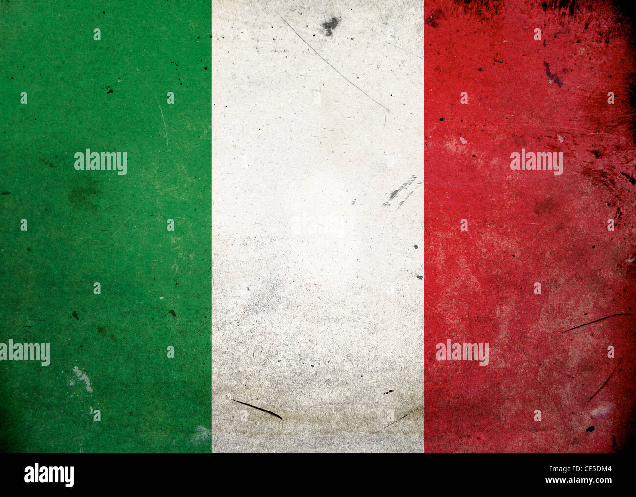 The flag of Italy on old and vintage grunge texture Stock Photo - Alamy