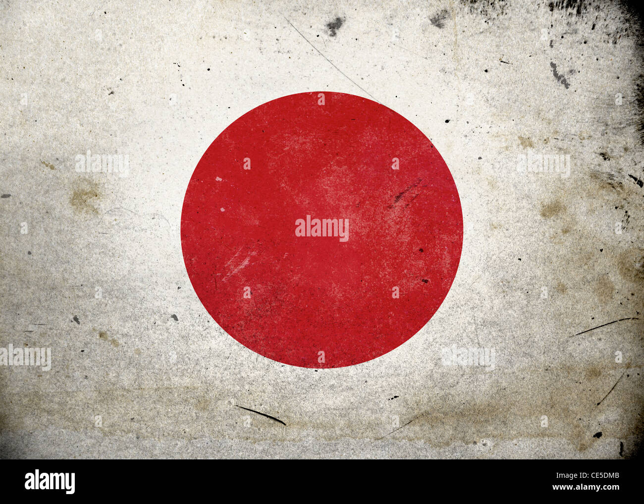 The flag of Japan on old and vintage grunge texture Stock Photo - Alamy