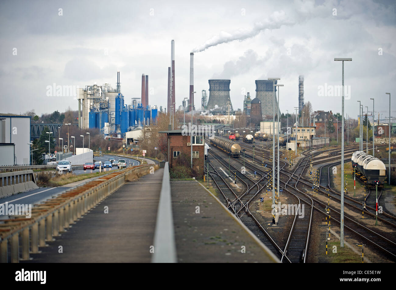 Oil refinery Germany Stock Photo - Alamy