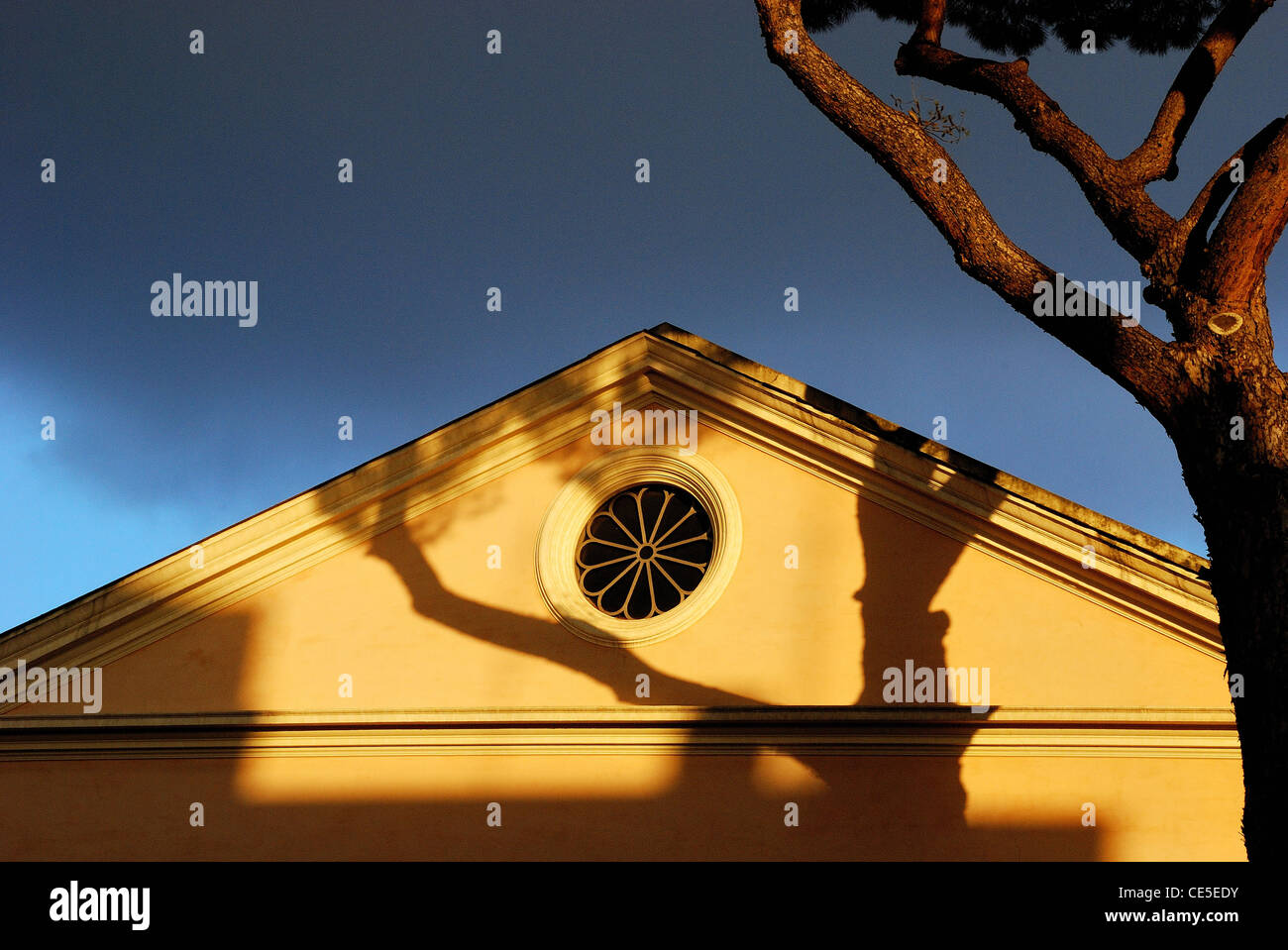 italia roma via porta castello Stock Photo - Alamy