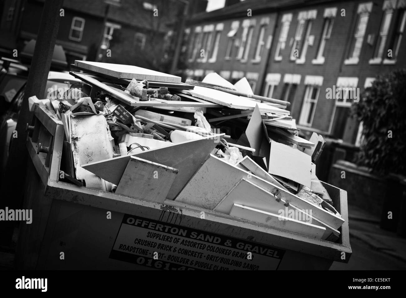 Rubble in skip hi-res stock photography and images - Alamy