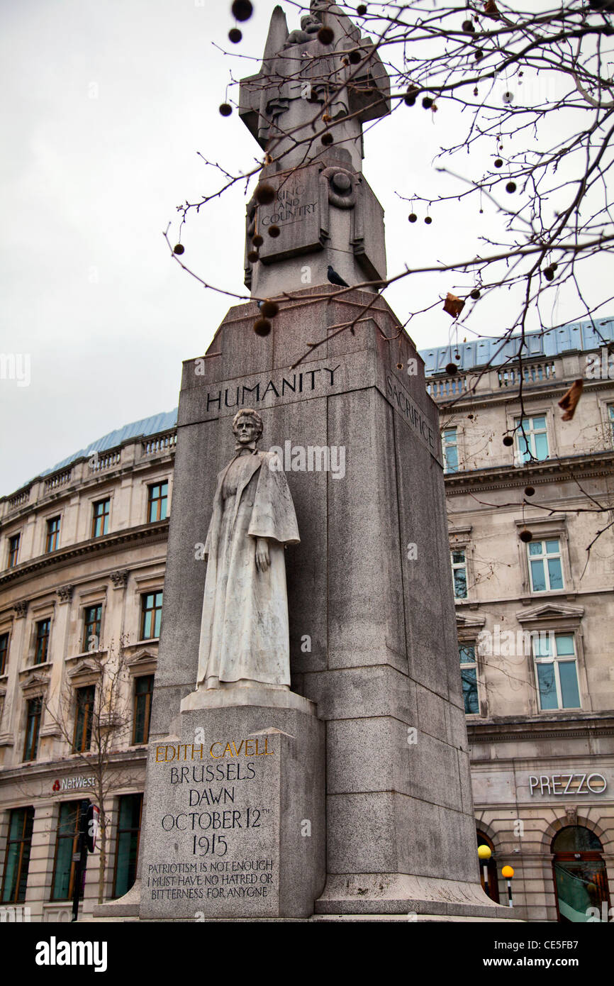 Edith cavell statue hi-res stock photography and images - Alamy
