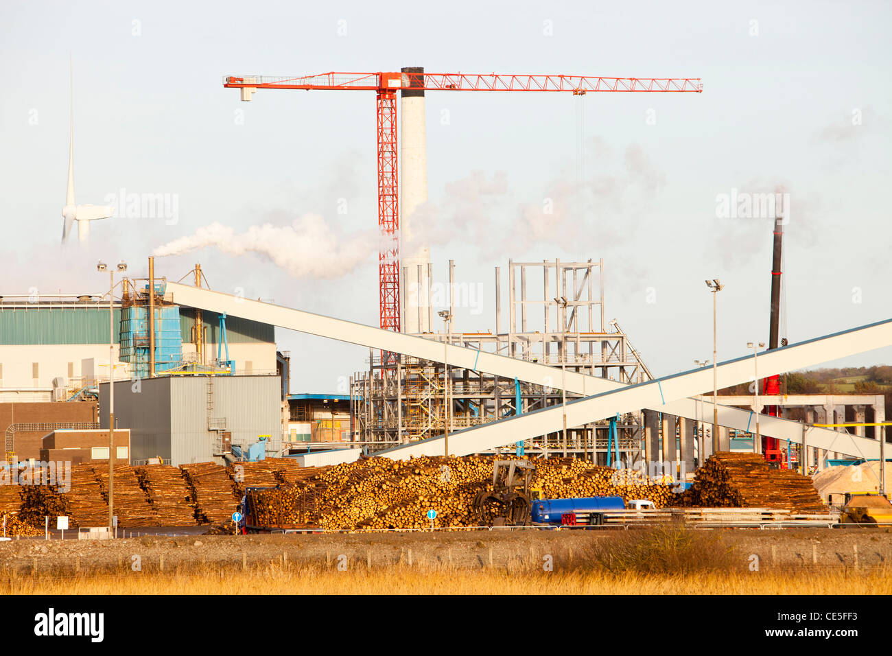 The Iggesund paper board plant in Workington, Cumbria, UK, with ...