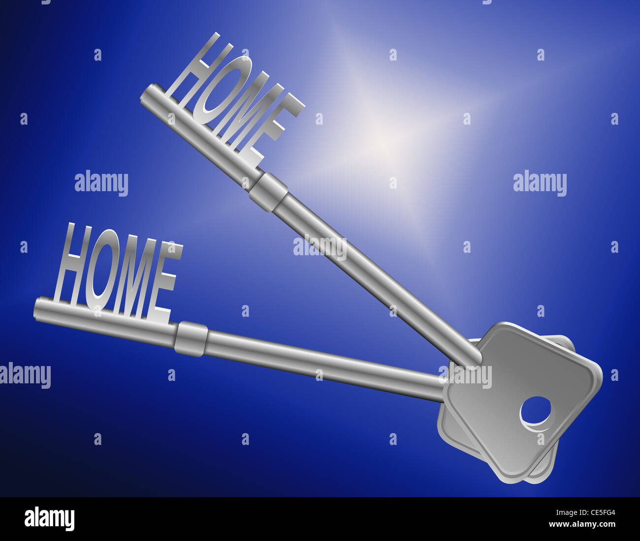 Blue lock two keys hi-res stock photography and images - Alamy