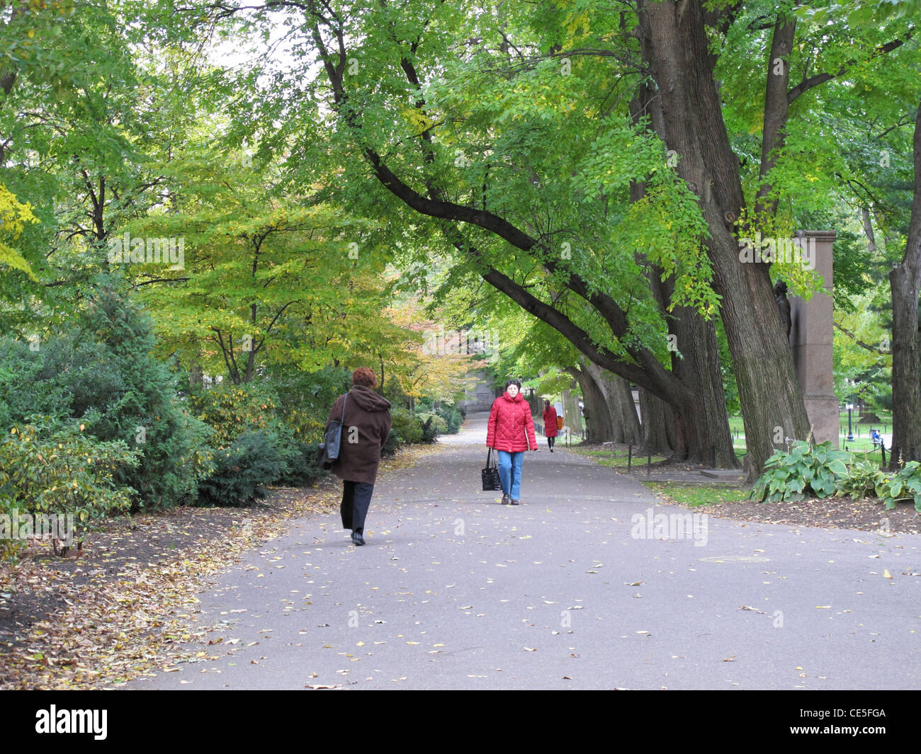 scene from Boston Public Garden in the Fall Stock Photo - Alamy