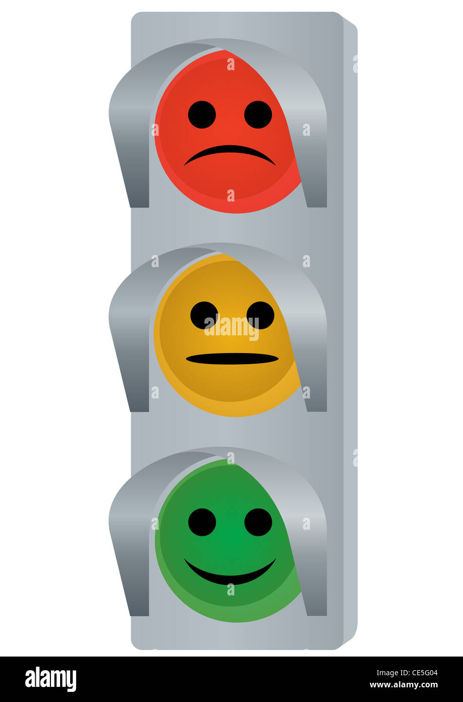 Traffic control device. The illustration on a white background Stock ...