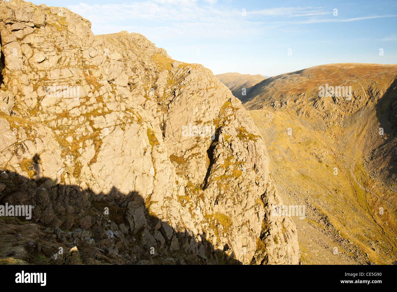 Dow Crag with Coniston Old Man in the background, Lake District, UK ...