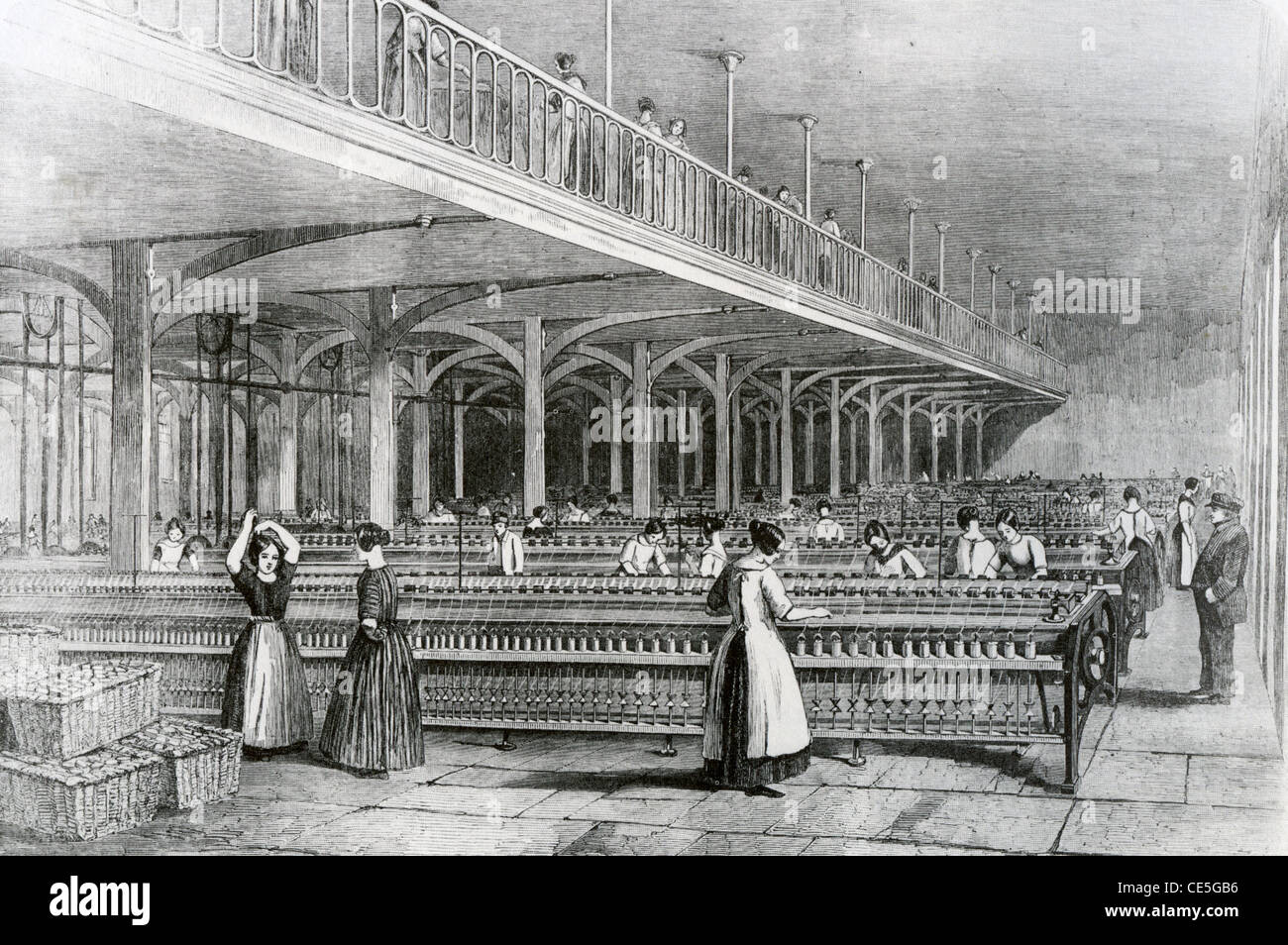 Mill workers 19th century manchester hi-res stock photography and ...