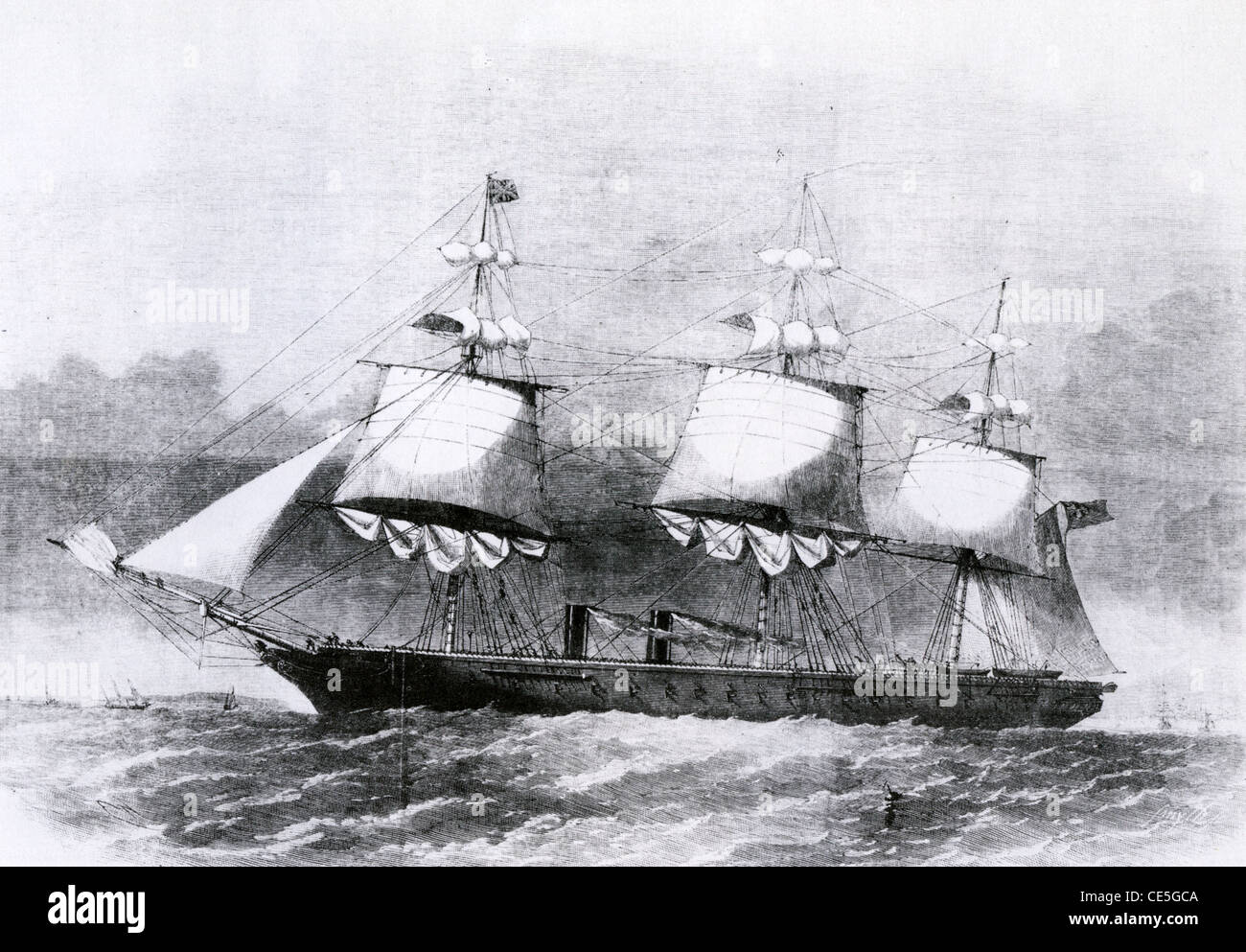 HMS WARRIOR The first iron-clad, steam warship built for the Royal Navy ...