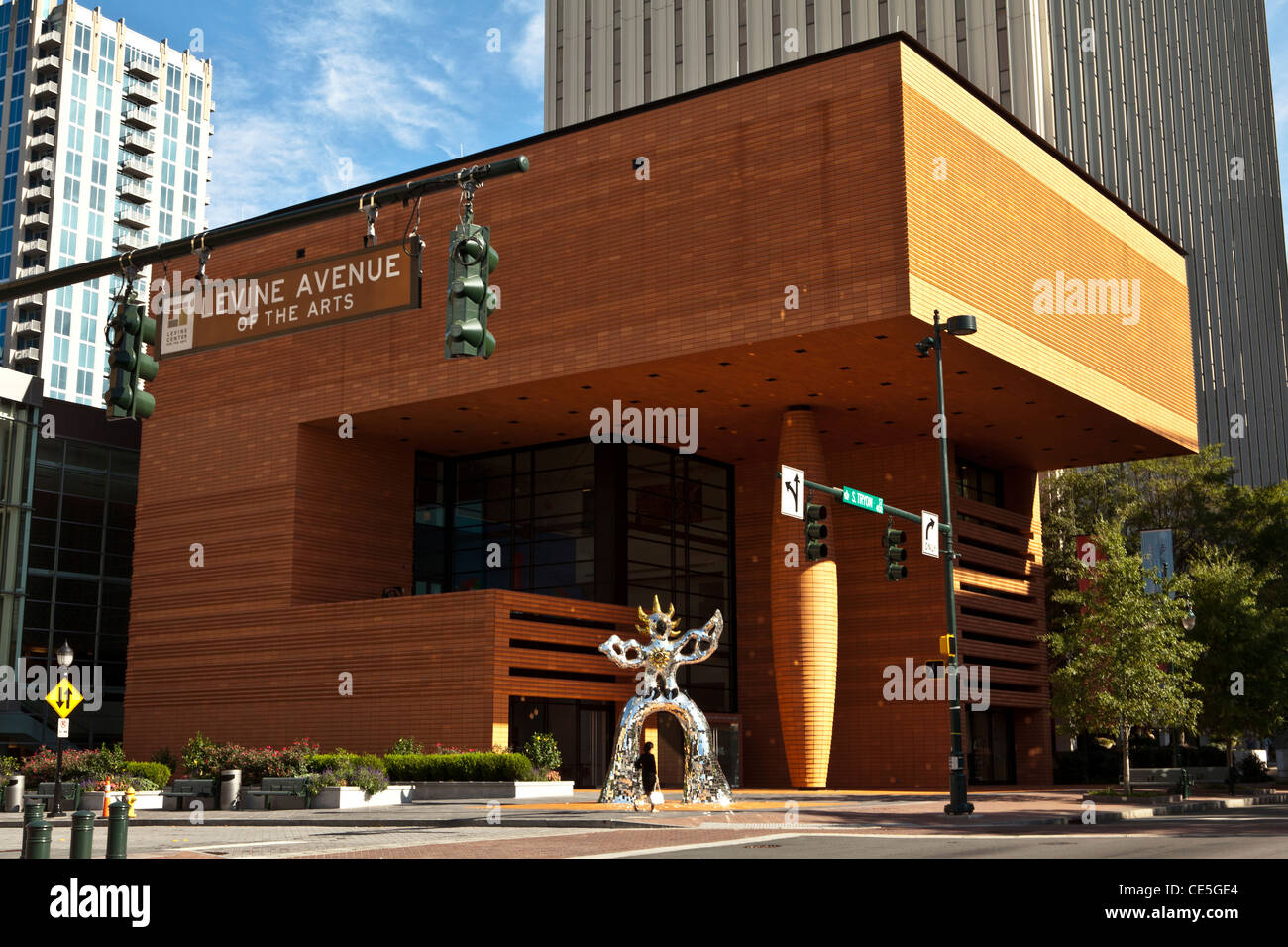 Artist Niki de Saint Phalle The Firebird sculpture in front of the ...