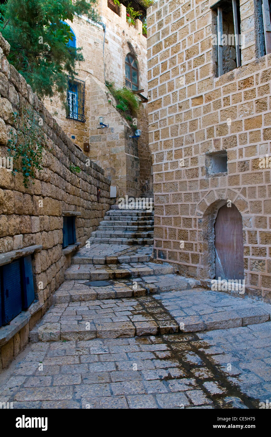 A narrow street in historic Jaffa , Israel Stock Photo - Alamy
